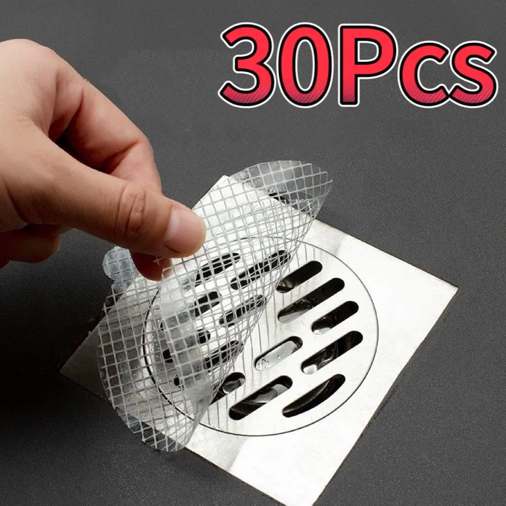 Disposable-Floor-Drain-Sticker-Bathroom-Hair-Catcher-Stopper-Shower ...