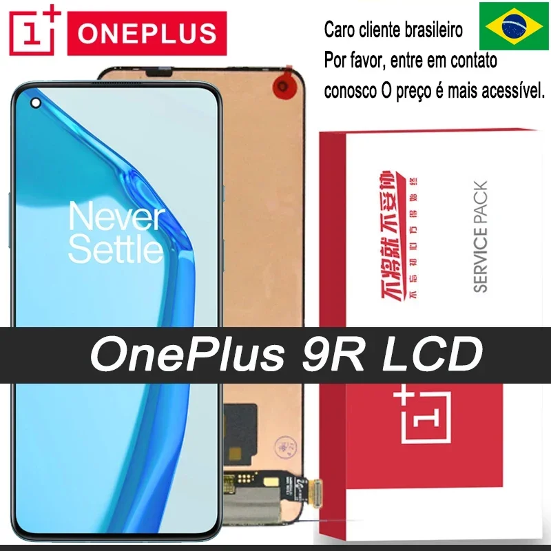 100% Original 6.55 inches AMOLED Display for OnePlus 9R 1+9R LE2101 LCD ...
