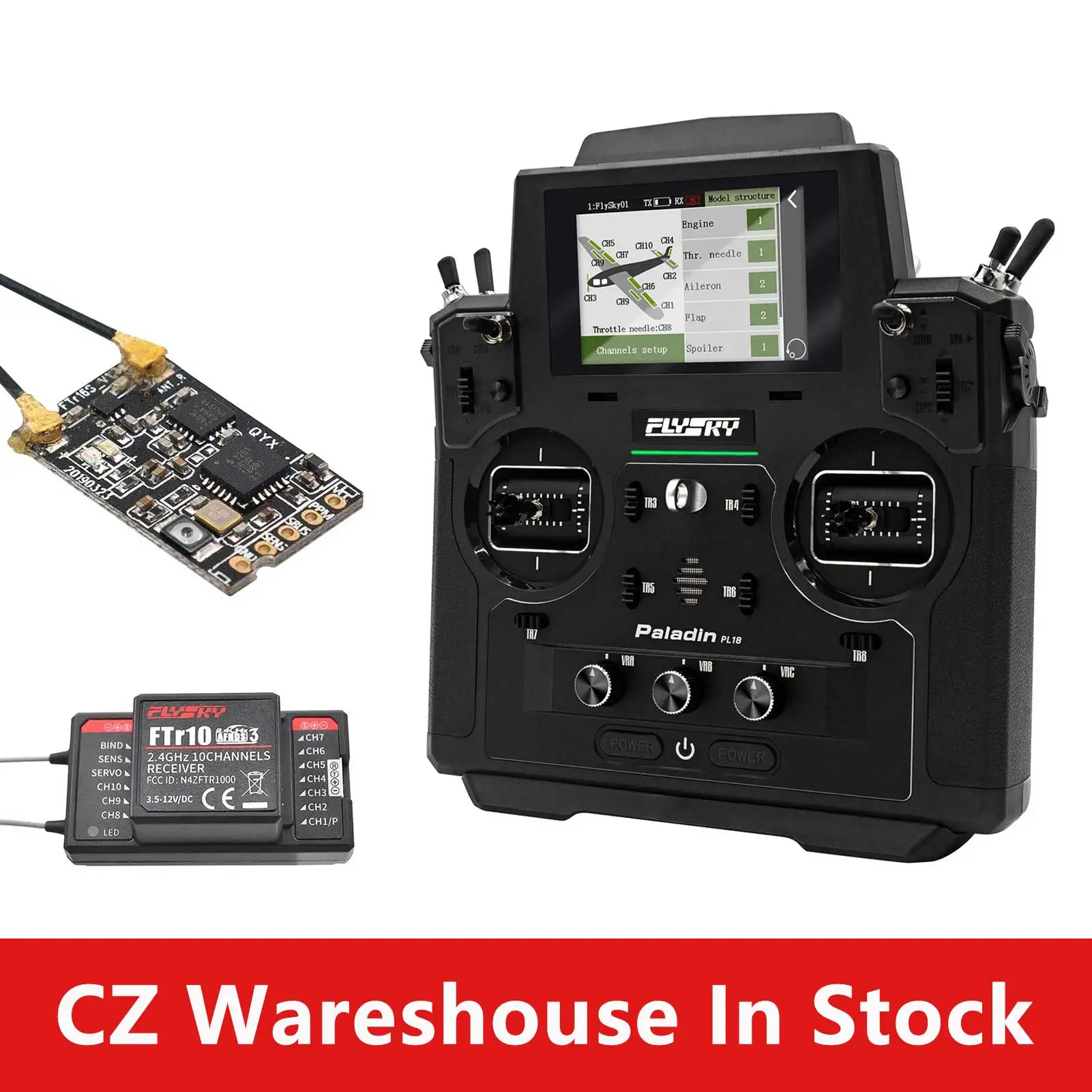 Flysky-Paladin-PL18-2-4G-18CH-Radio-Transmitter-with-FS-FTr10-FTr16S ...