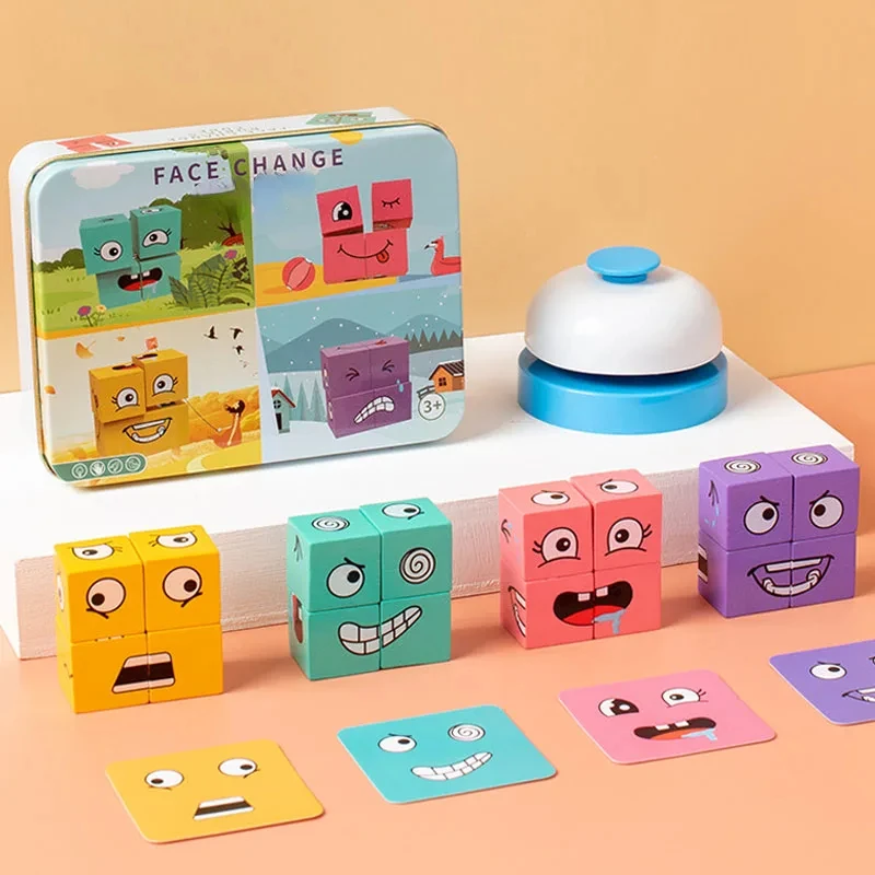 Cube-Face-Changing-Building-Blocks-Board-Game-Wood-Puzzle-Montessori ...