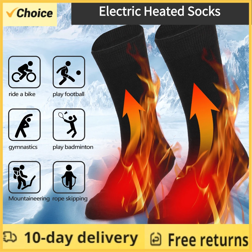 Winter-Electric-Heating-Socks-Rechargeable-Adjustable-Temperature-Warm ...