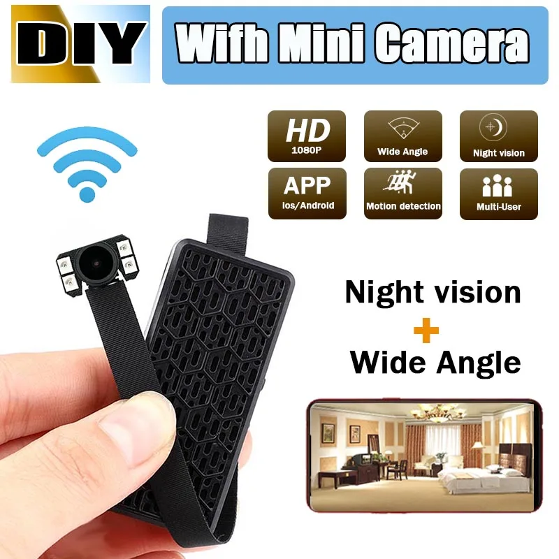 JOZUZE-DIY-4K-HD-1080P-WiFi-IP-Mini-Camera-Video-Recorder-Real-time ...