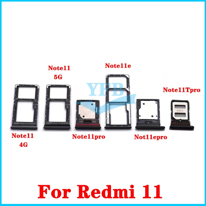 For-Xiaomi-Redmi-Note-11-11S-11T-11E-Pro-Plus-Sim-Card-Tray-Reader ...