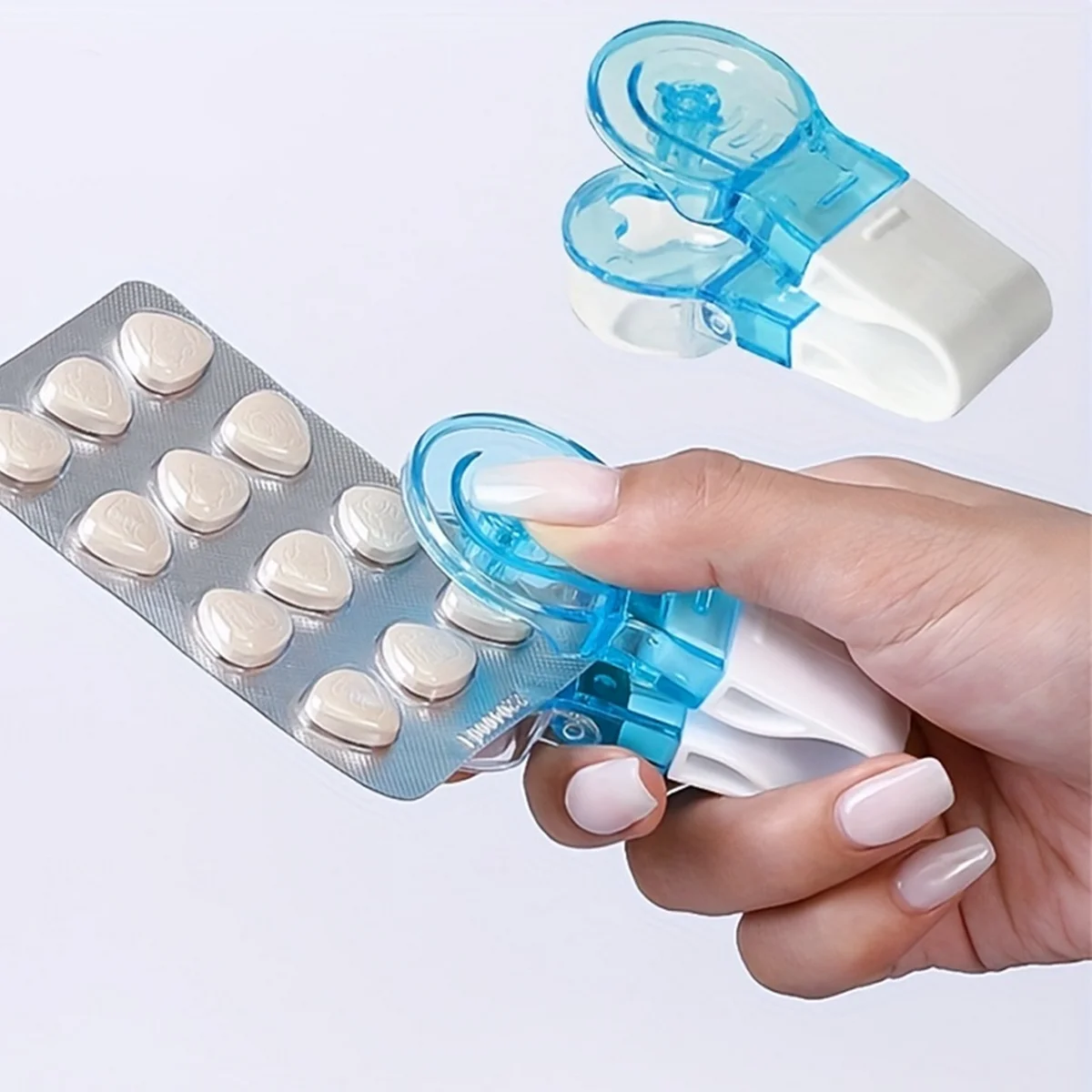 Portable Pill Taker Remover with Medicine Box Easy Blister Pack Opener ...