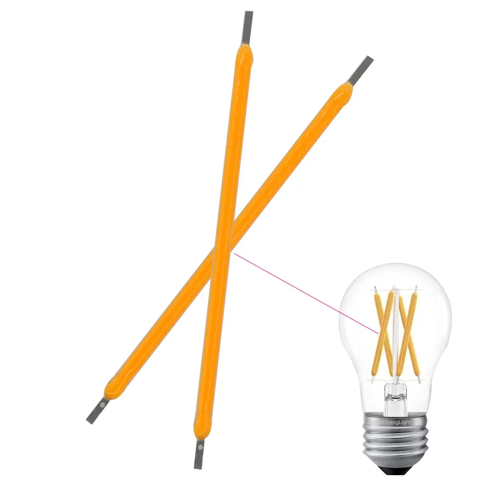 20PCS 3V 6V 9V 12V 38MM Edison Bulb Filament Lamp Parts Natural Series ...