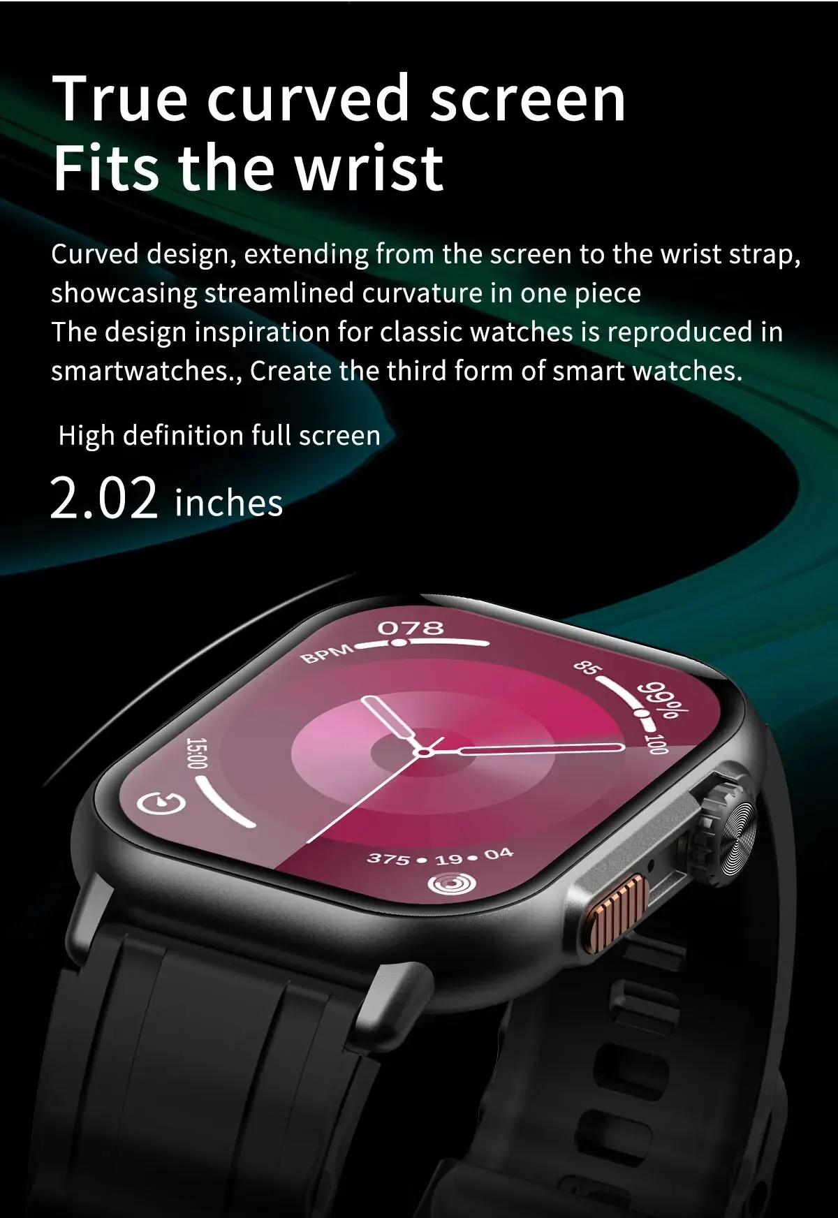 Reloj inteligente para hombre y mujer, accesorio de pulsera resistente al agua IP68 con llamadas ...