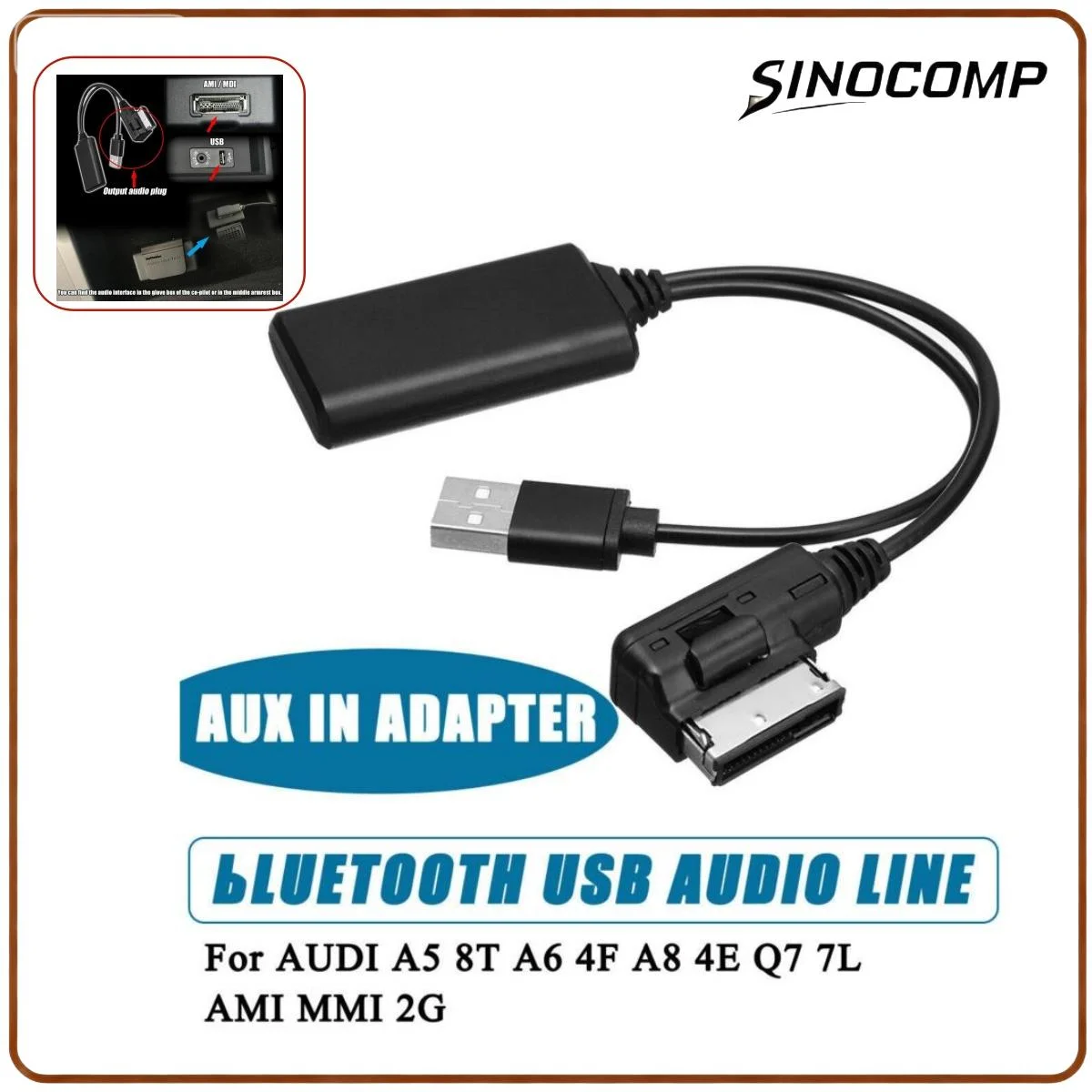 1 Pc Wireless Bluetooth Music Interface AUX Audio Cable Adapter For ...