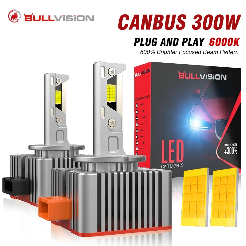 Bullvision-D1S-D3S-LED-Headlights-HID-D3S-D2S-D4S-D8S-30000LM-300W-D1R ...