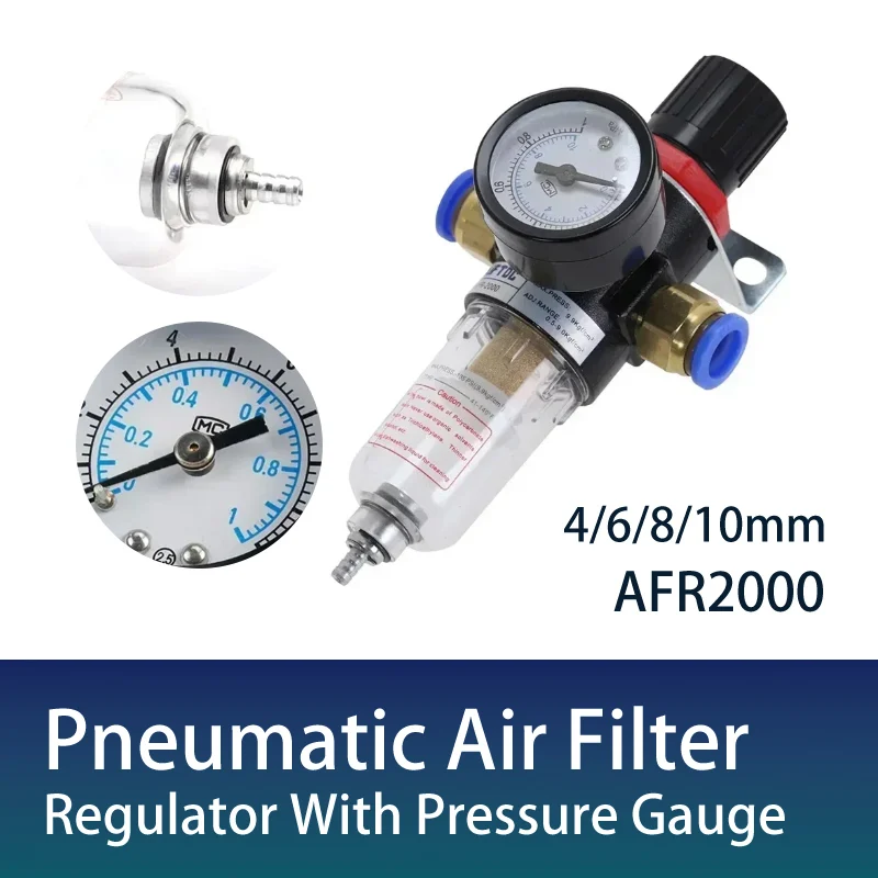 AFR2000-G1-4-Pneumatic-Air-Filter-Regulator-With-Pressure-Gauge-Flow ...