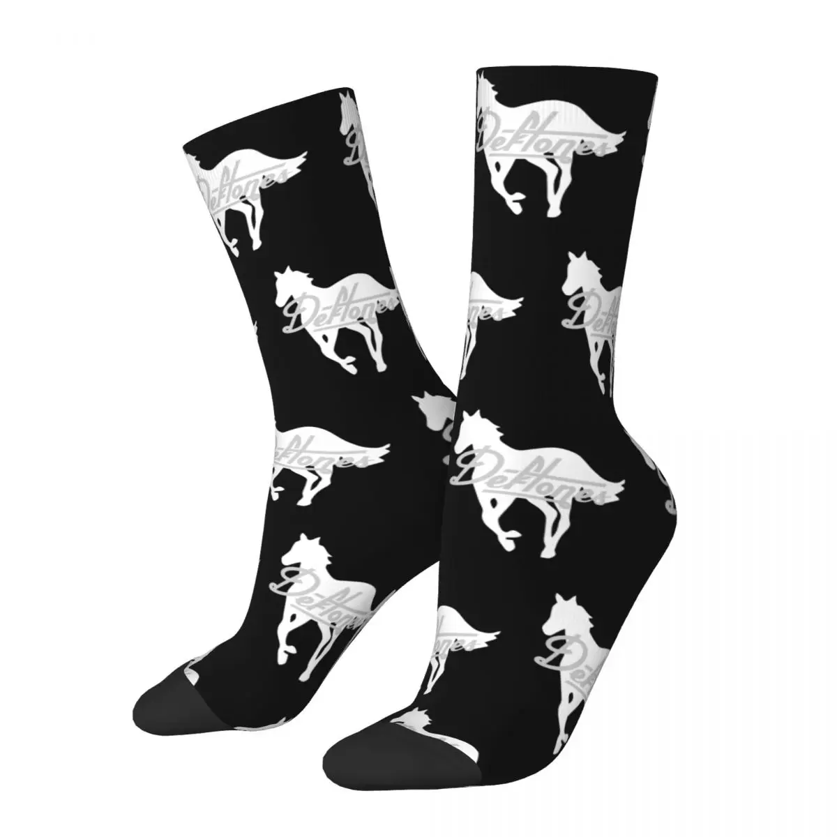 Deftones-Heavy-Metal-Band-Tour-Socks-Super-Soft-Happy-White-Running ...
