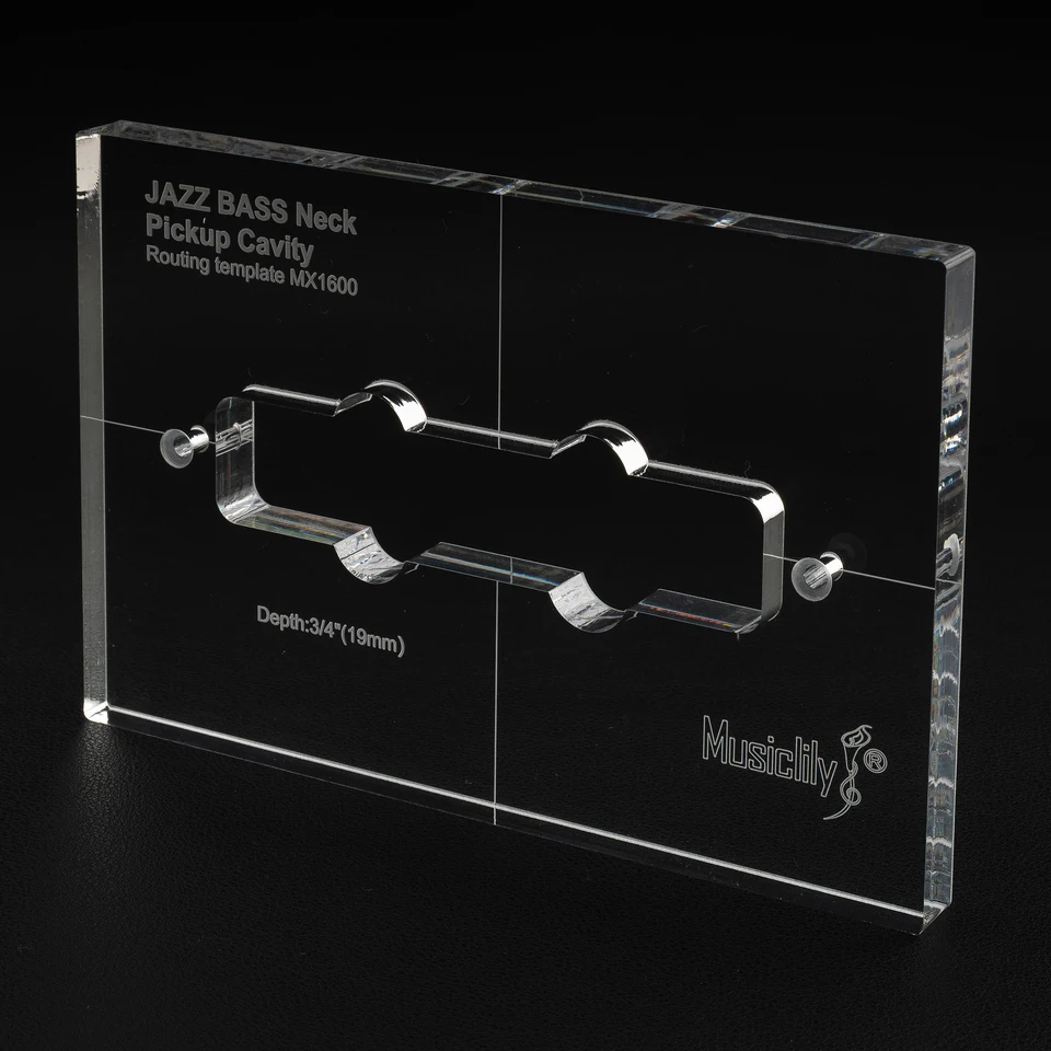 Jazz Bass Routing Template Bass Luthier Tool Acrylic Musiclily CNC