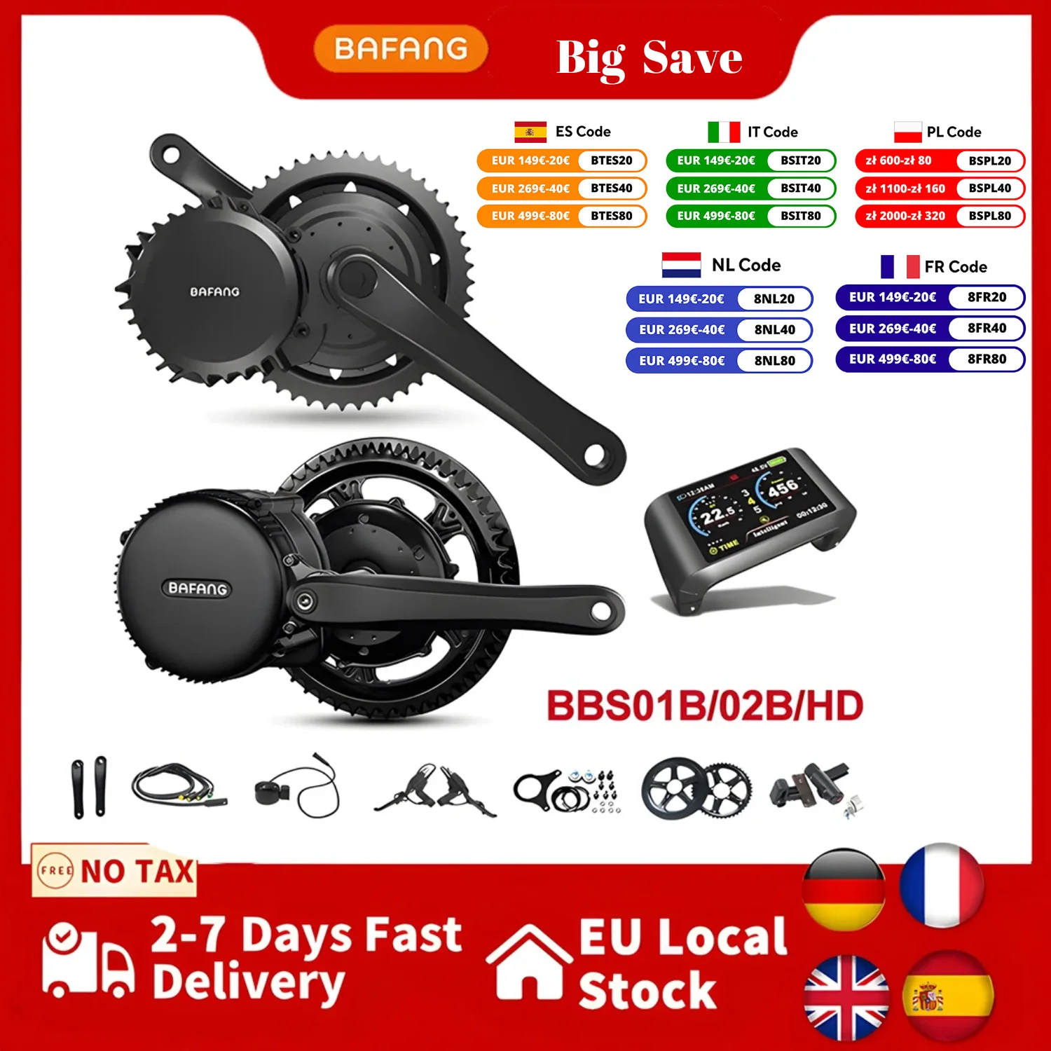 BAFANG-BBSHD-BBS03-BBS02B-BBS02-BBS01B-Ebike-Mid-Drive-Motor-Kit-1000W ...
