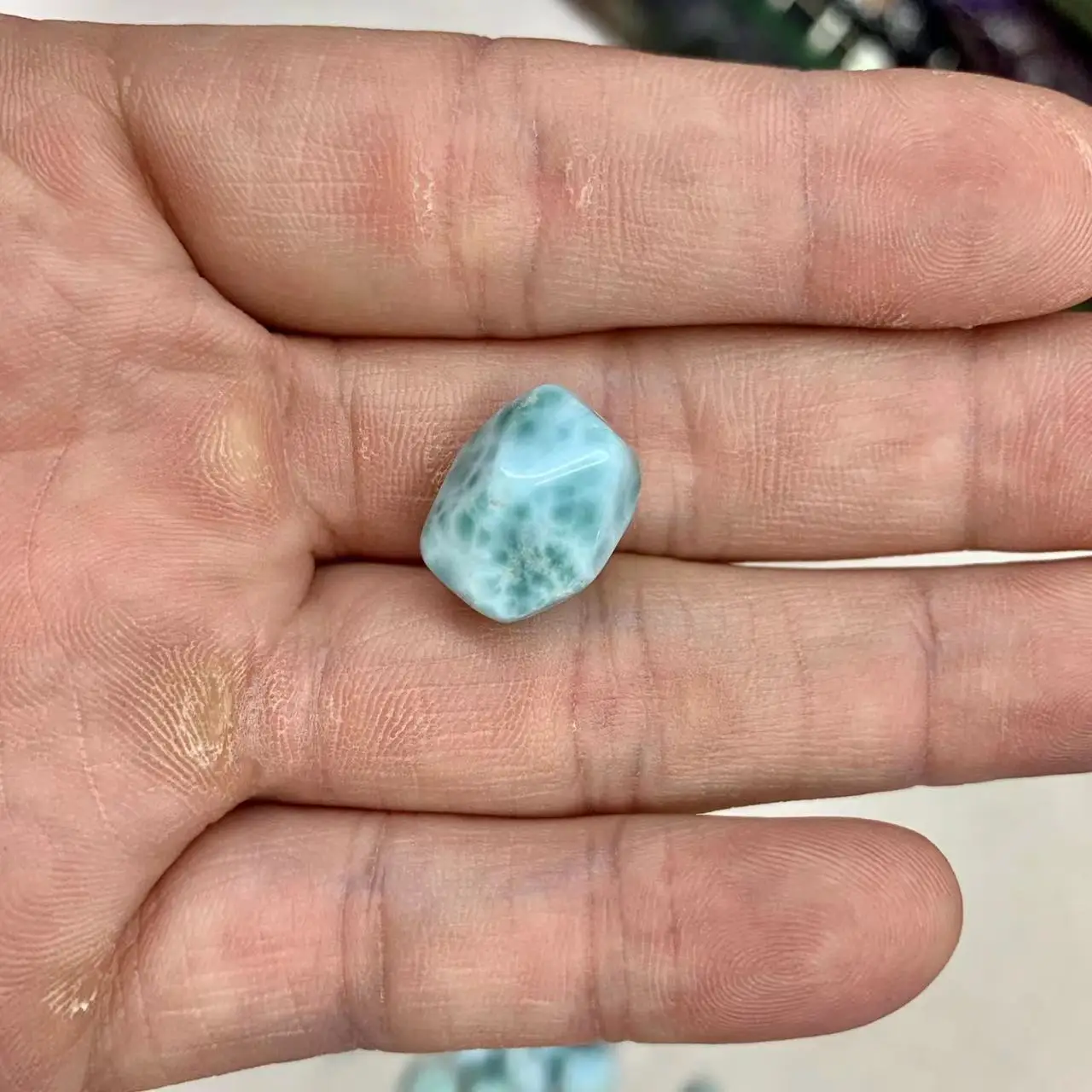 Natural Genuine Dominican Larimar/ Copper Pectolite Nugget Free Form ...