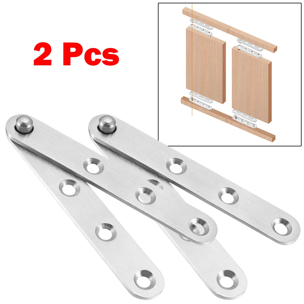2pcs 360 Degree Rotating Door Pivot Hinge Wooden Door Hinge Shaft Stainless Steel For Kitchen Cupboard Furniture Hardware