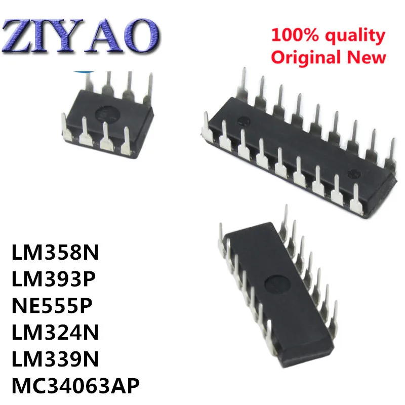 10pcs Lm358p Dip8 Lm358 Dip Lm358n Dip-8 Lm393p Lm393 Ne555p Ne555 Lm324n Lm324 Lm339n Lm339 ...