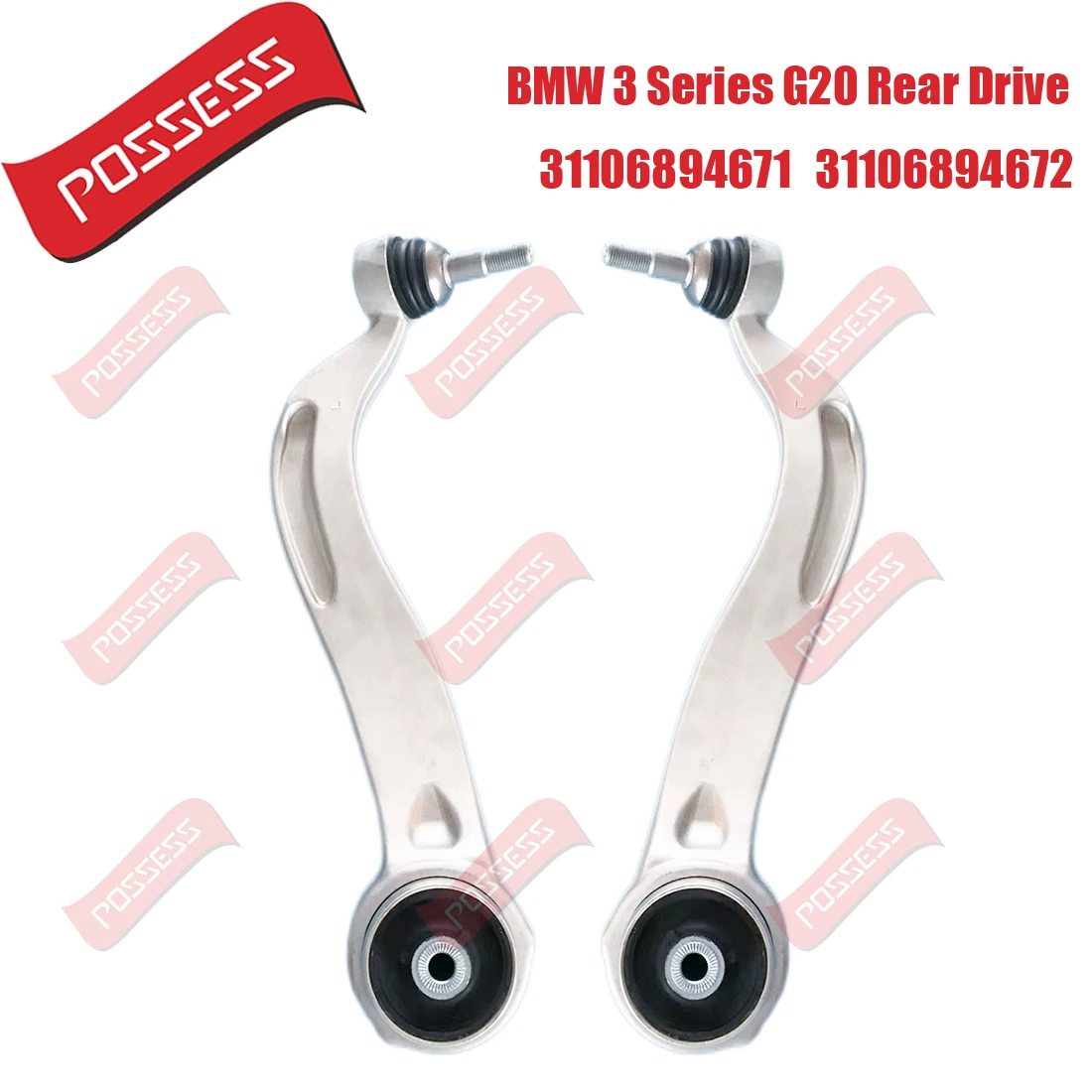 A-Pair-of-Front-Lower-Suspension-Curved-Control-Arm-For-BMW-3-Series ...