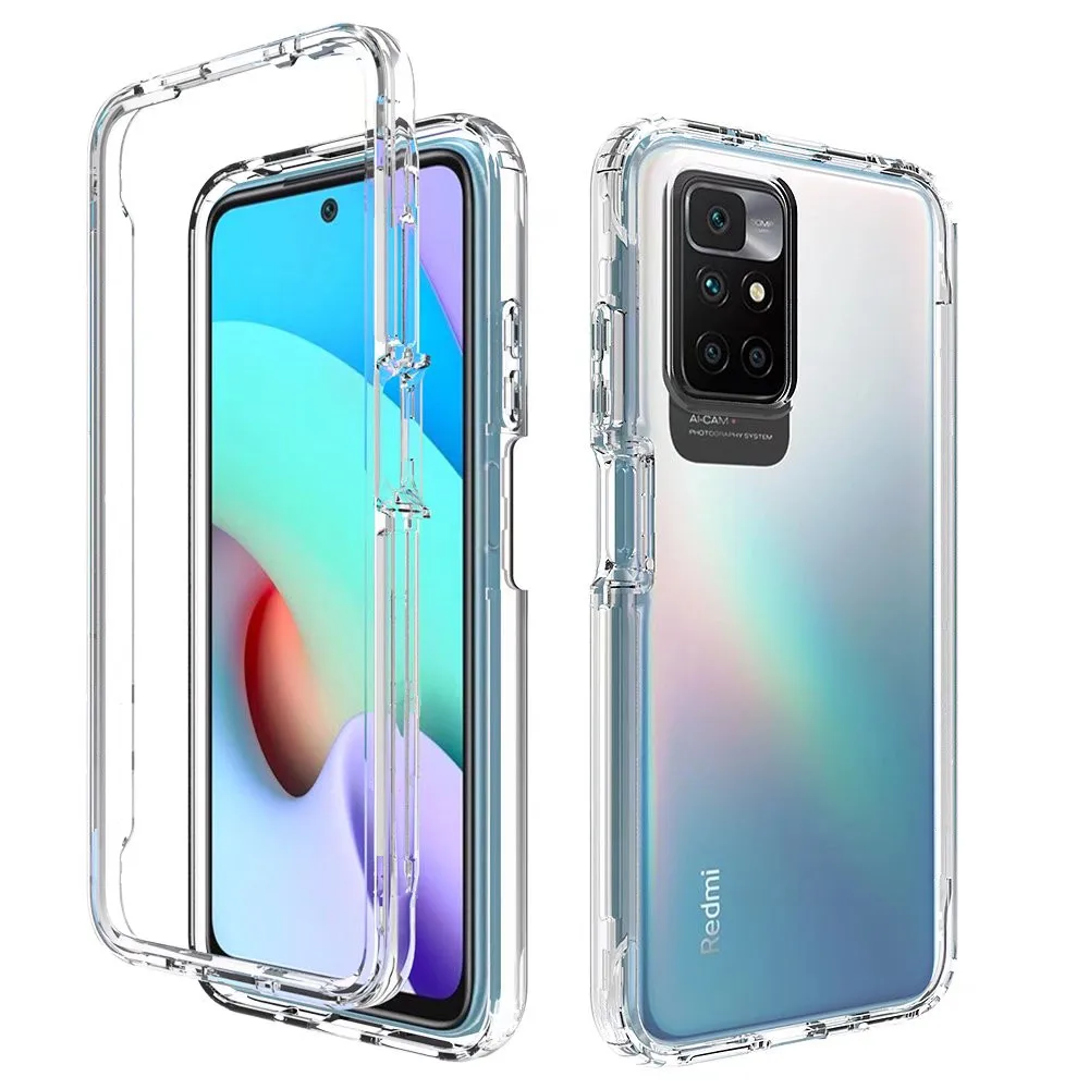 360 Full Cover Transparent Phone Case For Xiaomi Redmi Note 12 11 10 9S ...