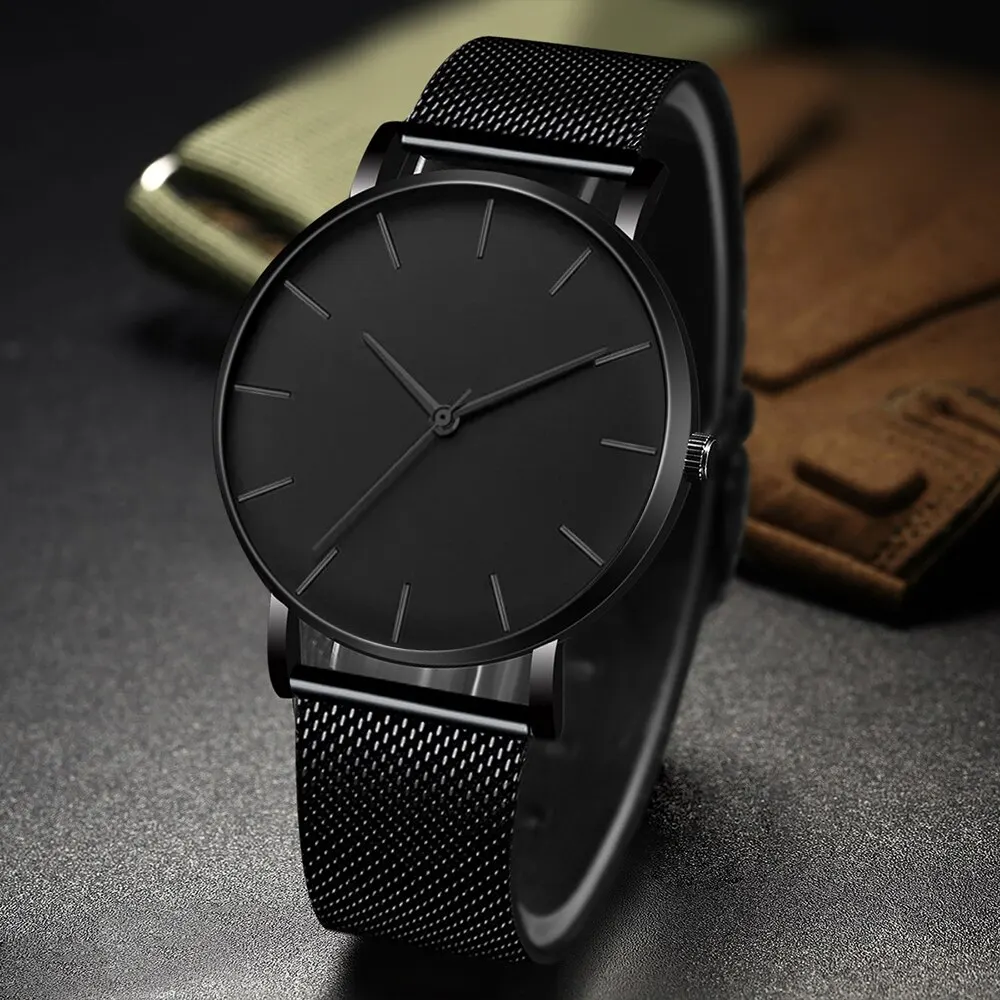 Reloj-minimalista-de-cuarzo-para-hombre-cron-grafo-ultradelgado ...