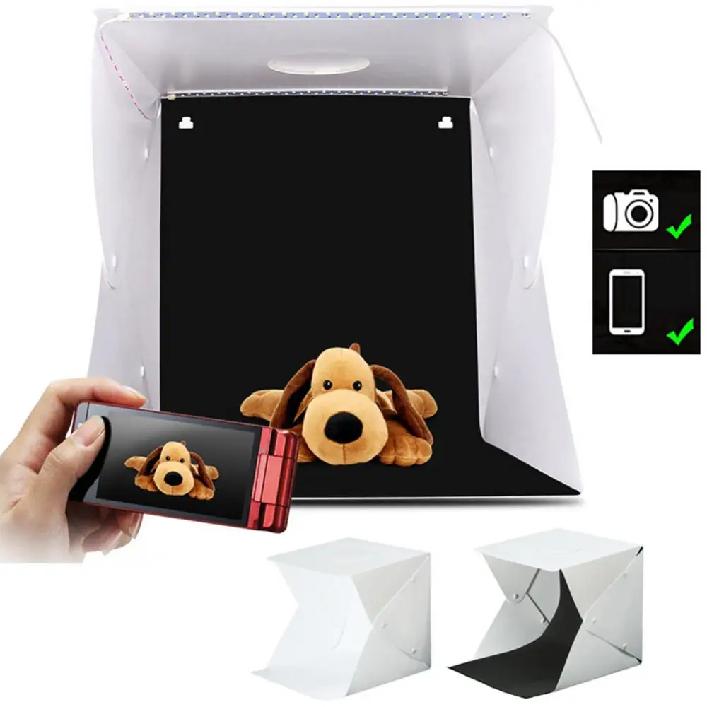 Photography-40CM-Large-Size-Folding-Lightbox-Photo-Studio-Softbox-LED ...