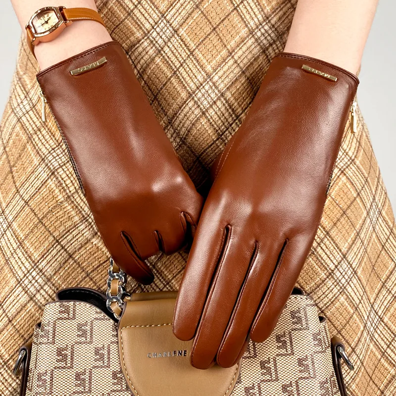 Women-Winter-Leather-Warm-Gloves-Premium-Fleece-Lining-Sheepskin-Gloves ...