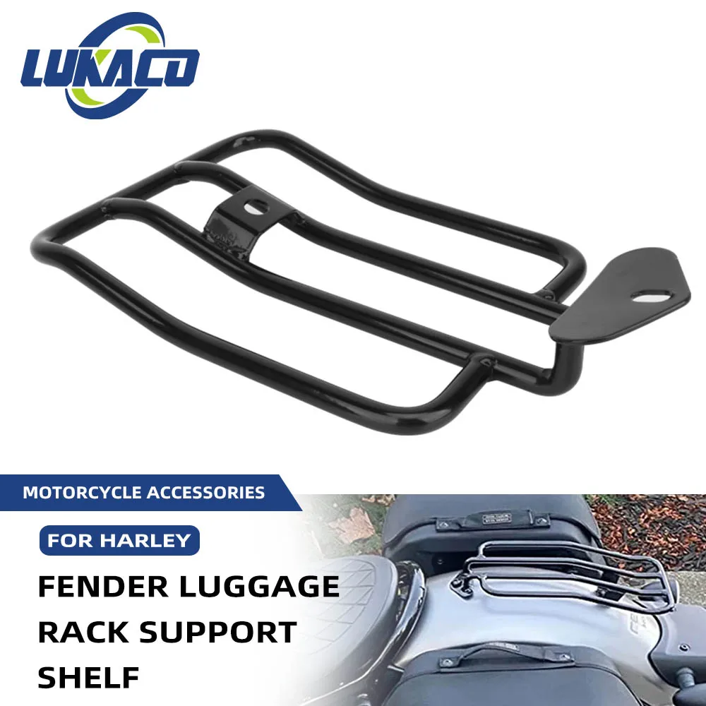 Motorcycle-Rear-Fender-Luggage-Rack-Support-Shelf-Frame-Solo-Seat-Metal ...