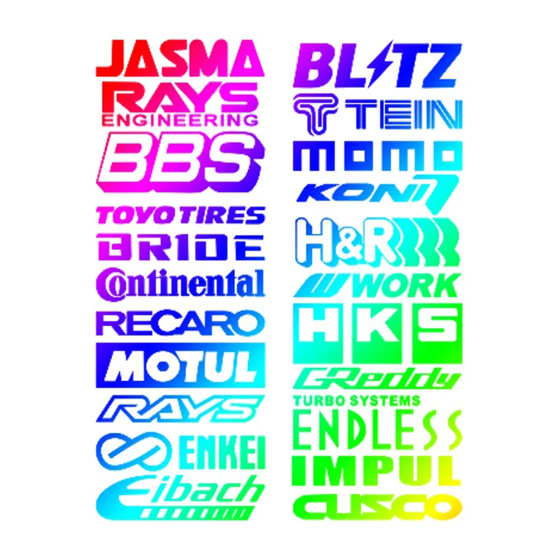 22pcs-Car-Racing-Sponsor-Stickers-Set-Reflective-Moto-Car-Window-Bumper ...