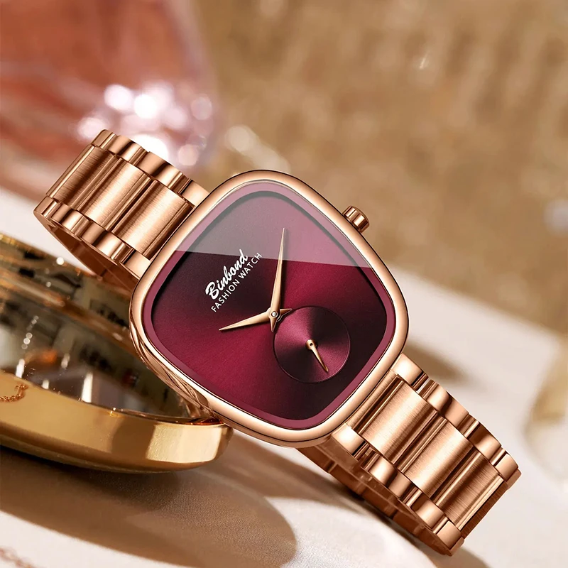 BINBOND Luxury Fashion Women's Watch Waterproof Stainless Steel Women's ...
