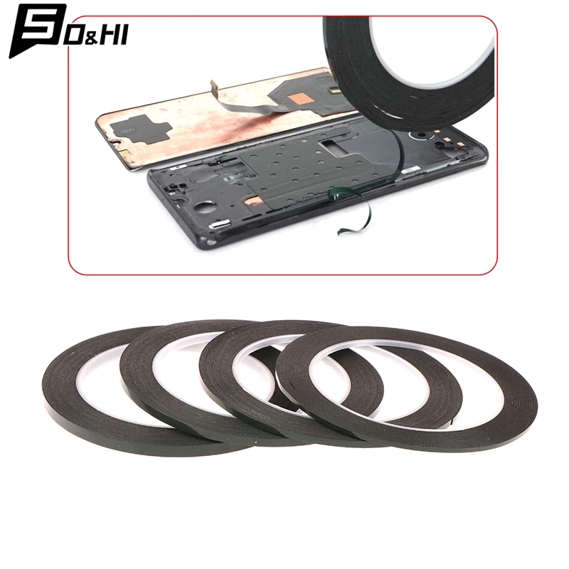 2-5MM 10M Black Strong Adhesive Tape Roll For Tablet LCD Touch Glass ...