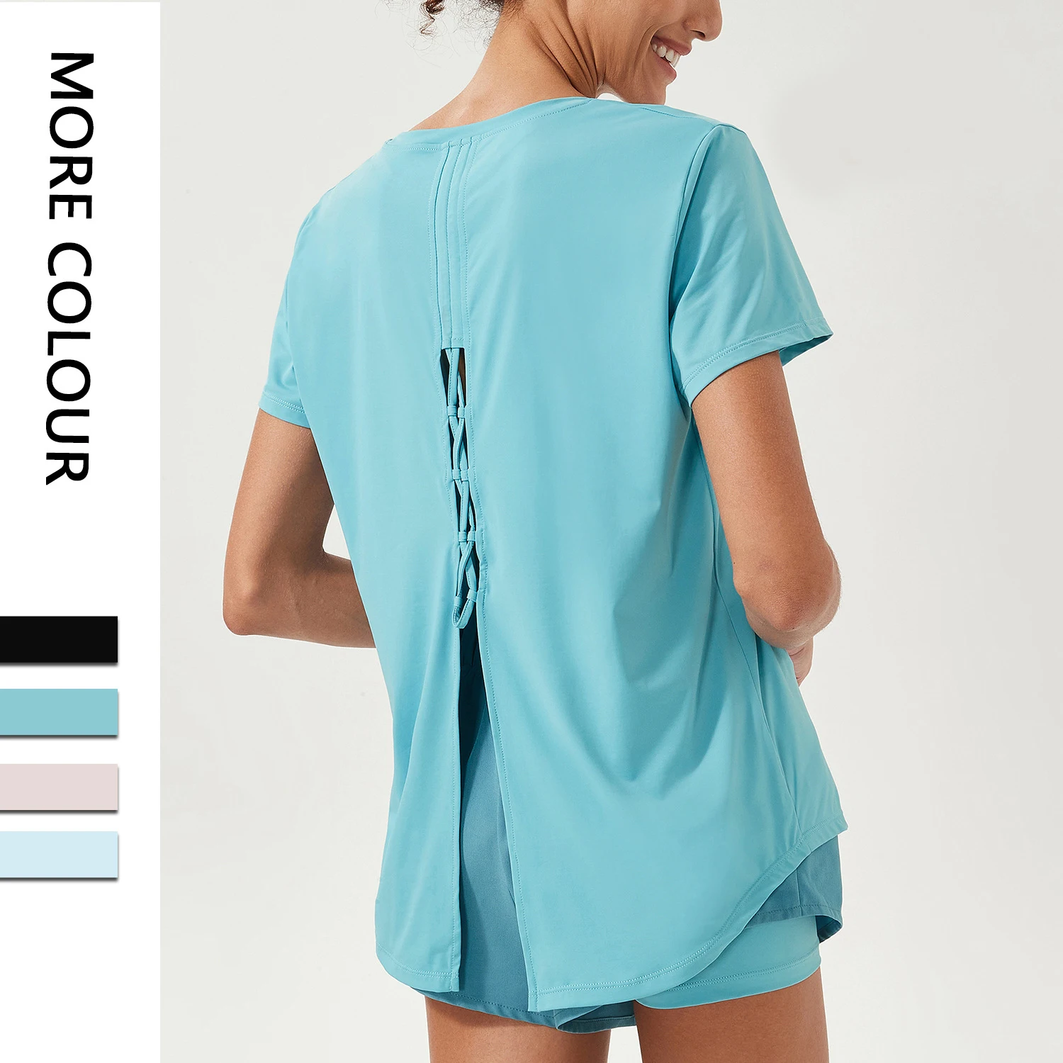 Women-Sports-Top-Yoga-Shirts-Ice-Short-Sleeve-Gym-Crop-Top-Women-Loose ...