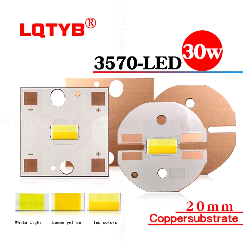 Motorcycle-lights-modified-3570-dual-color-30W-high-power-LED-white ...