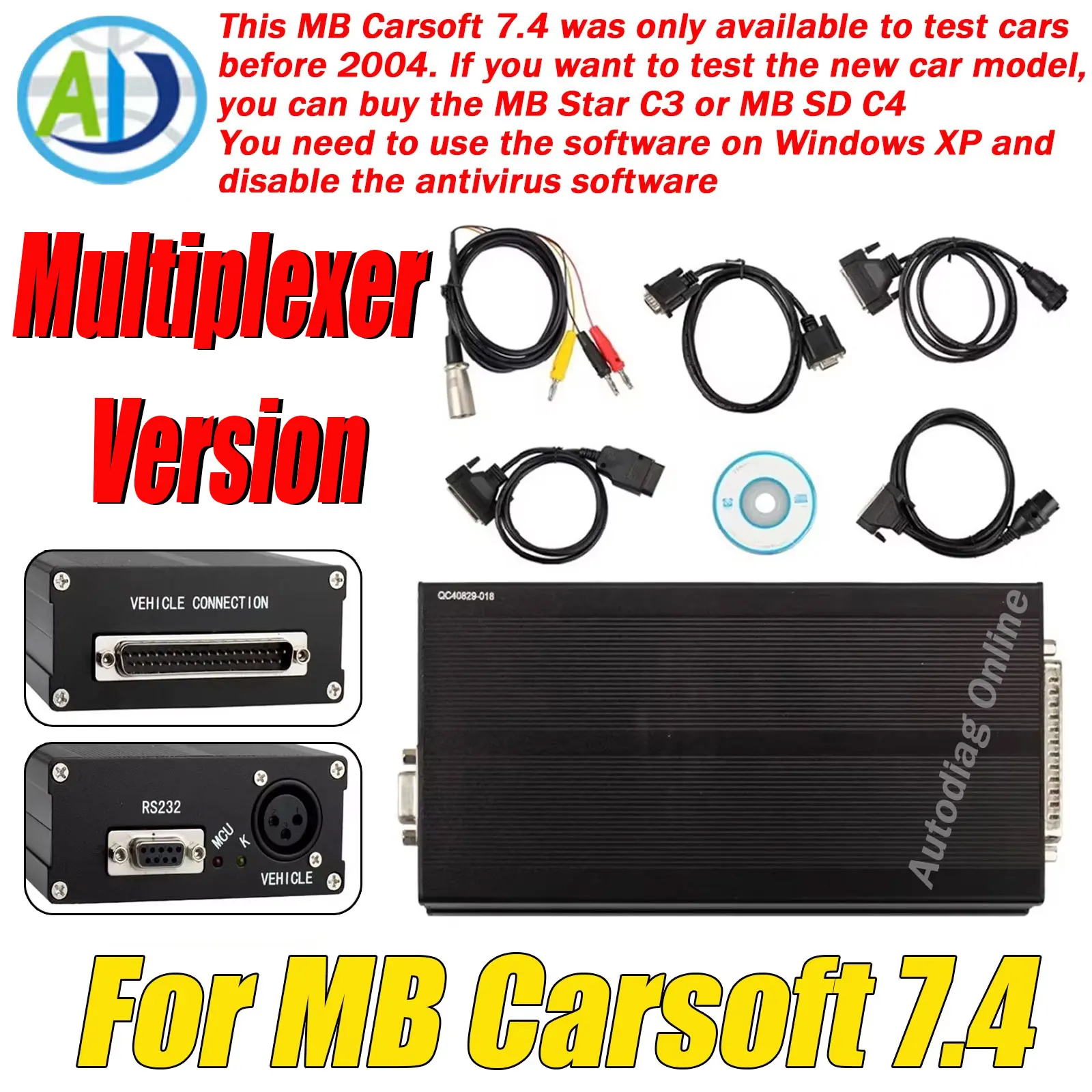 MCU Controlled Interface For Mercedes Benz Carsoft 7.4 ECU Programming ...