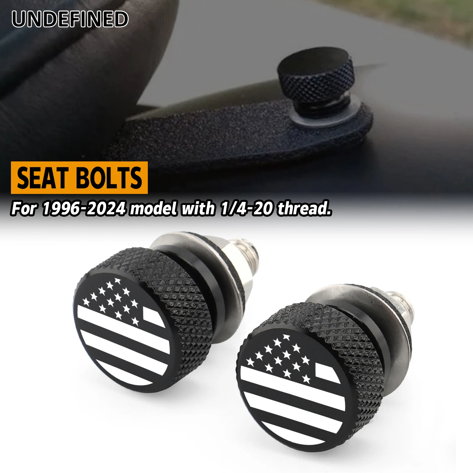 Motorcycle Seat Bolt Screw 1/4"-20 Thread for Harley 96-24 Sportster ...
