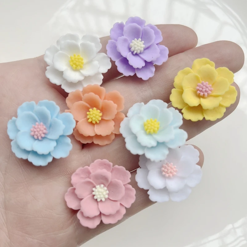 New-25mm-resin-flower-flat-back-Cavoy-scrapbook-decoration-flower-hair ...
