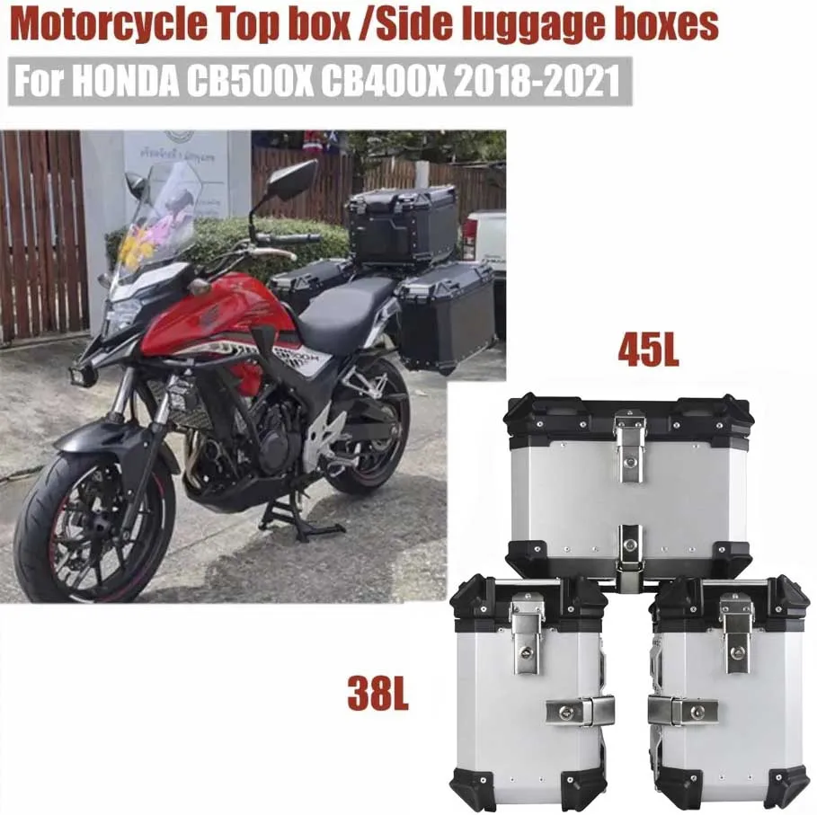 For-HONDA-CB500X-CB400X-2018-2021-Motorcycle-Side-Case-Top-Luggage-Box ...
