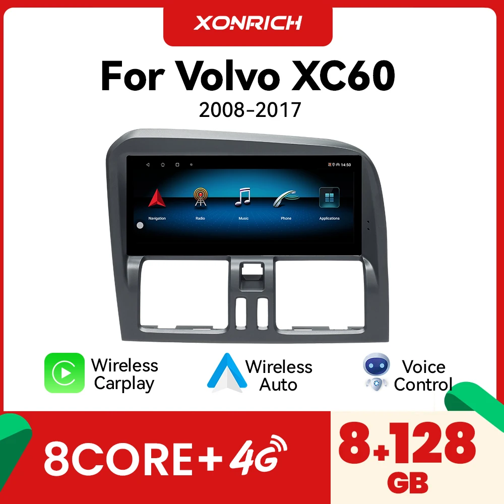 Wireless Carplay Android Auto Car Radio For Volvo XC60 2008-2017 ...