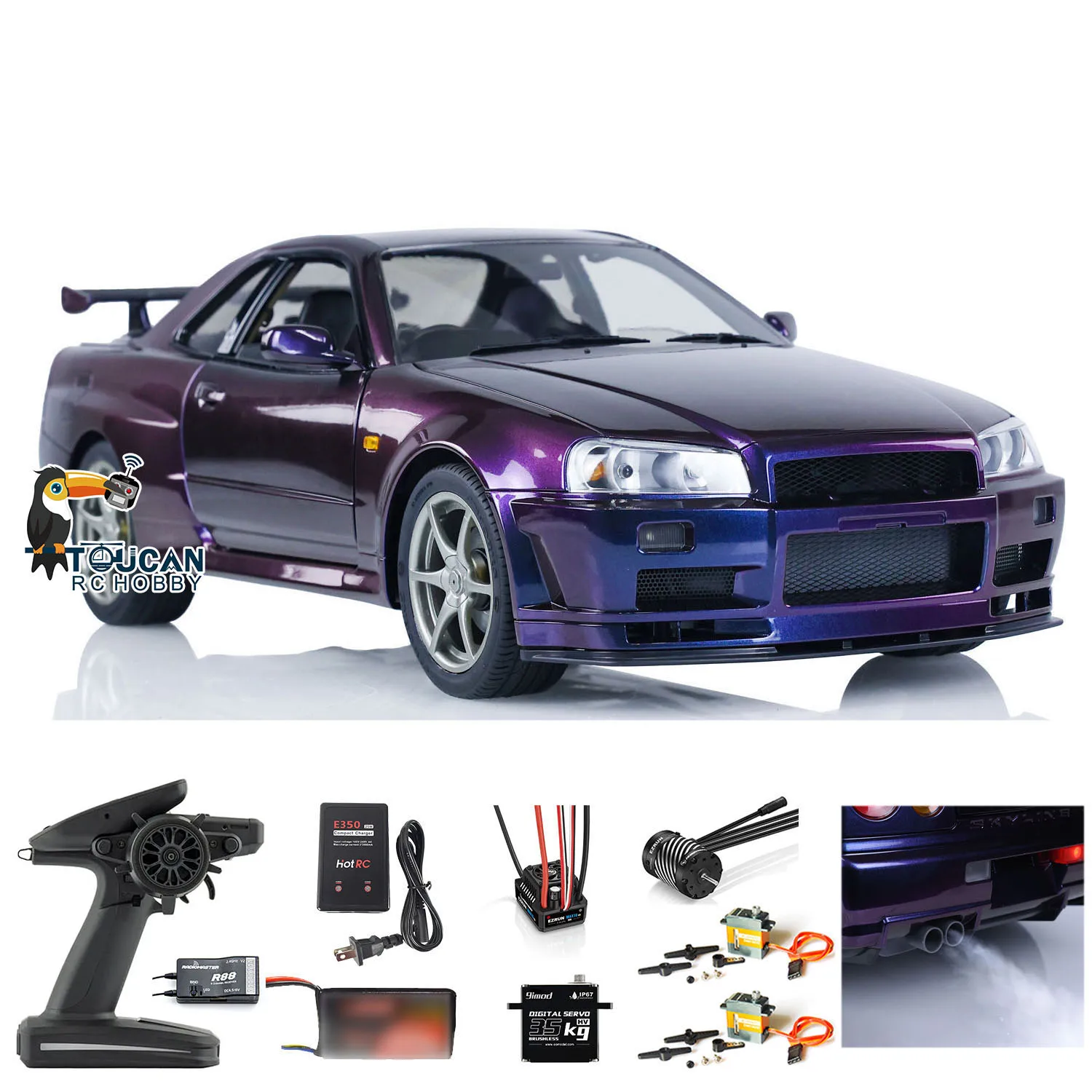Capo-R34-Upgraded-RTR-1-8-RC-Racing-Car-4x4-Model-Metal-Drift-High ...