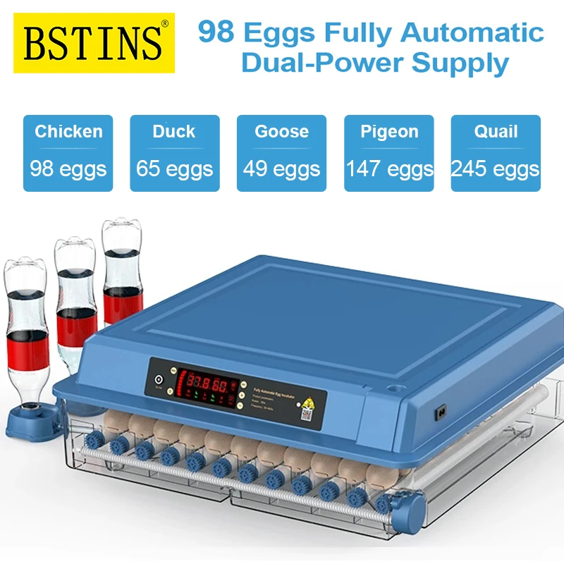 98-100-Eggs-Fully-Automatic-Incubator-for-Egg-Brooder-Farm-Equipment ...