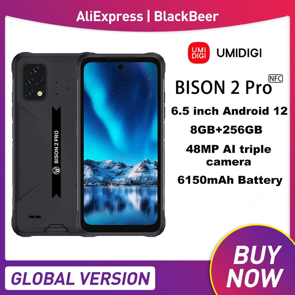 UMIDIGI-BISON-2-Pro-Rugged-Smartphone-6-5-Inch-8GB-256GB-Android-12 ...