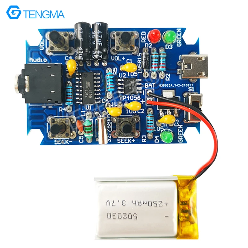 Stereo Digital Fm Radio Kit Electronic Circuit Board Production Diy ...