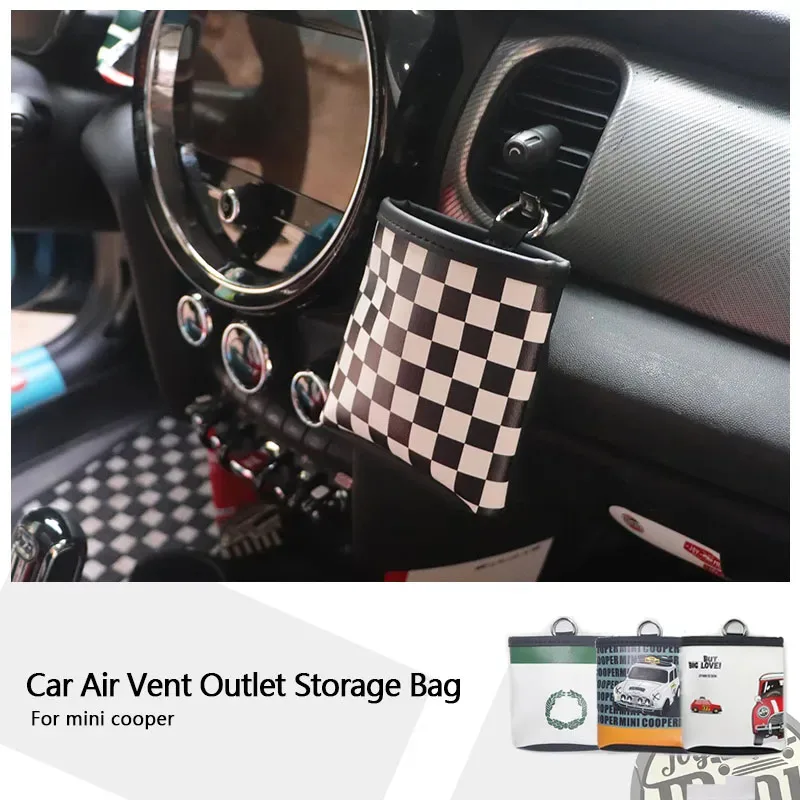 Car Air Vent Outlet Storage Bag For MINI COOPER Accessories F54 F55 F56 ...