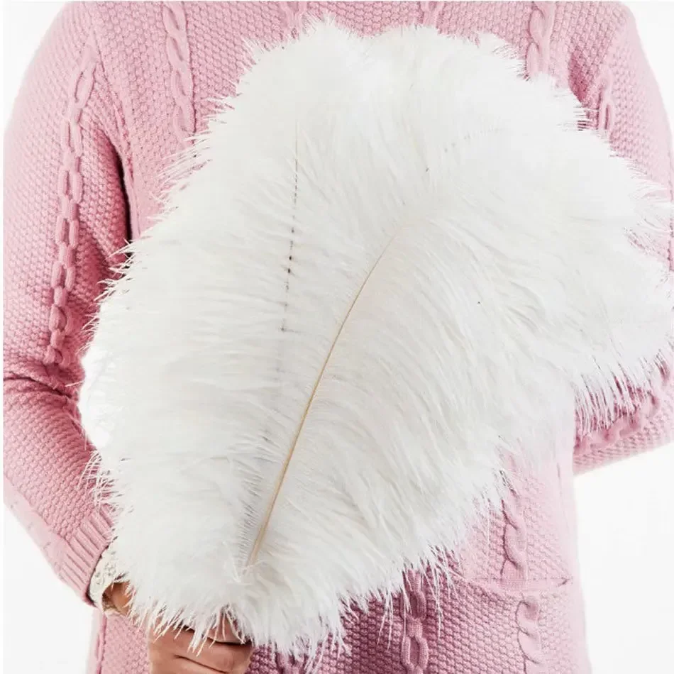 Pluma-de-avestruz-blanca-para-manualidades-Plume-Natural-decoraci-n-de ...