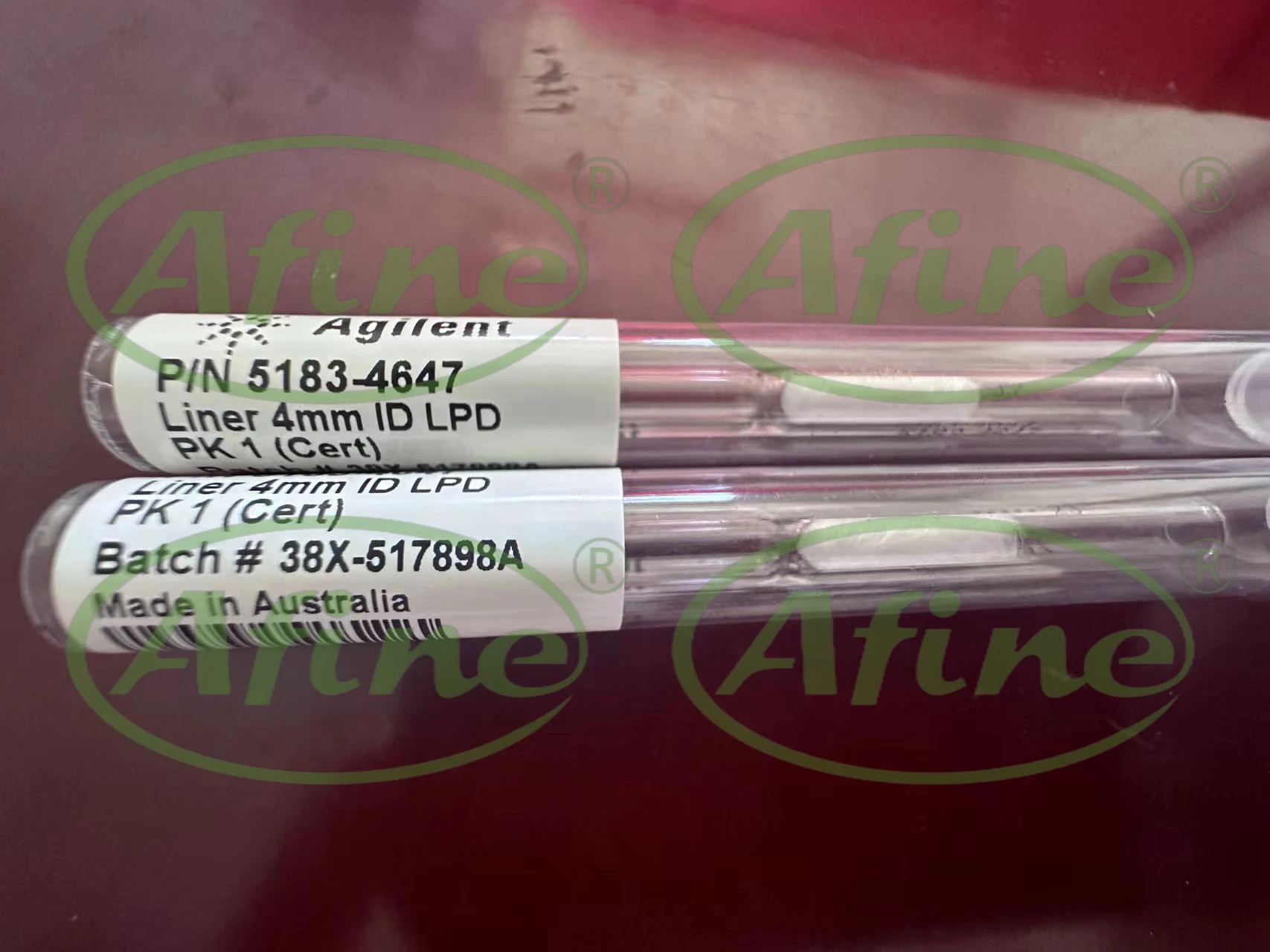 AFINE-Agilent-5183-4647-Inlet-liner-split-single-taper-glass-wool ...
