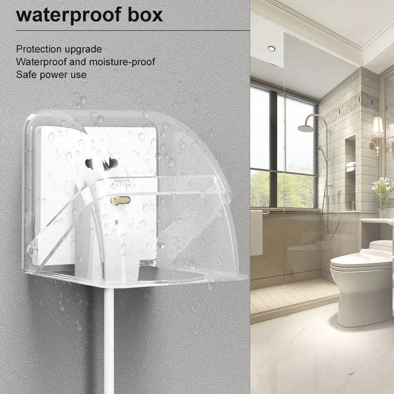 Type 86 wall switch waterproof cover raised foldable stretch charging ...