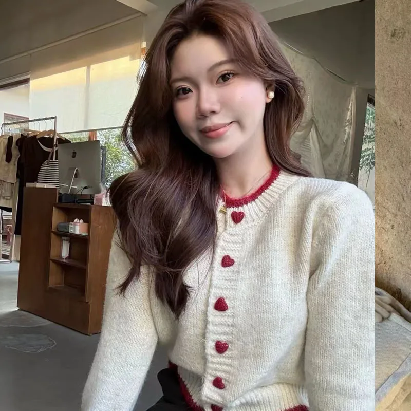 Women's Clothing Fashion Sweet Sweaters Autumn/Winter New Long Sleeve ...
