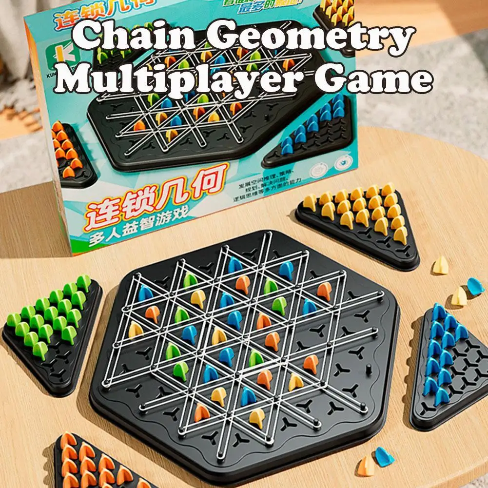 Chain-Chess-Rubber-Band-Geometry-Puzzle-Triangle-Chess-Desktop-Game ...