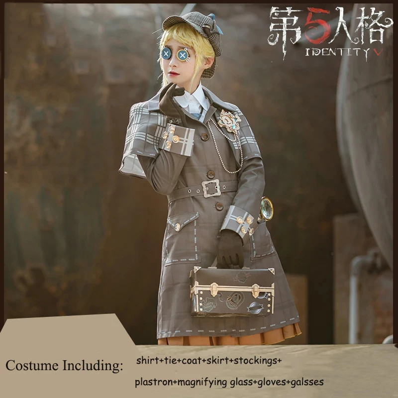 COS HoHo Anime Identity V Emma Woods Miss Truth, uniforme de Detective ...