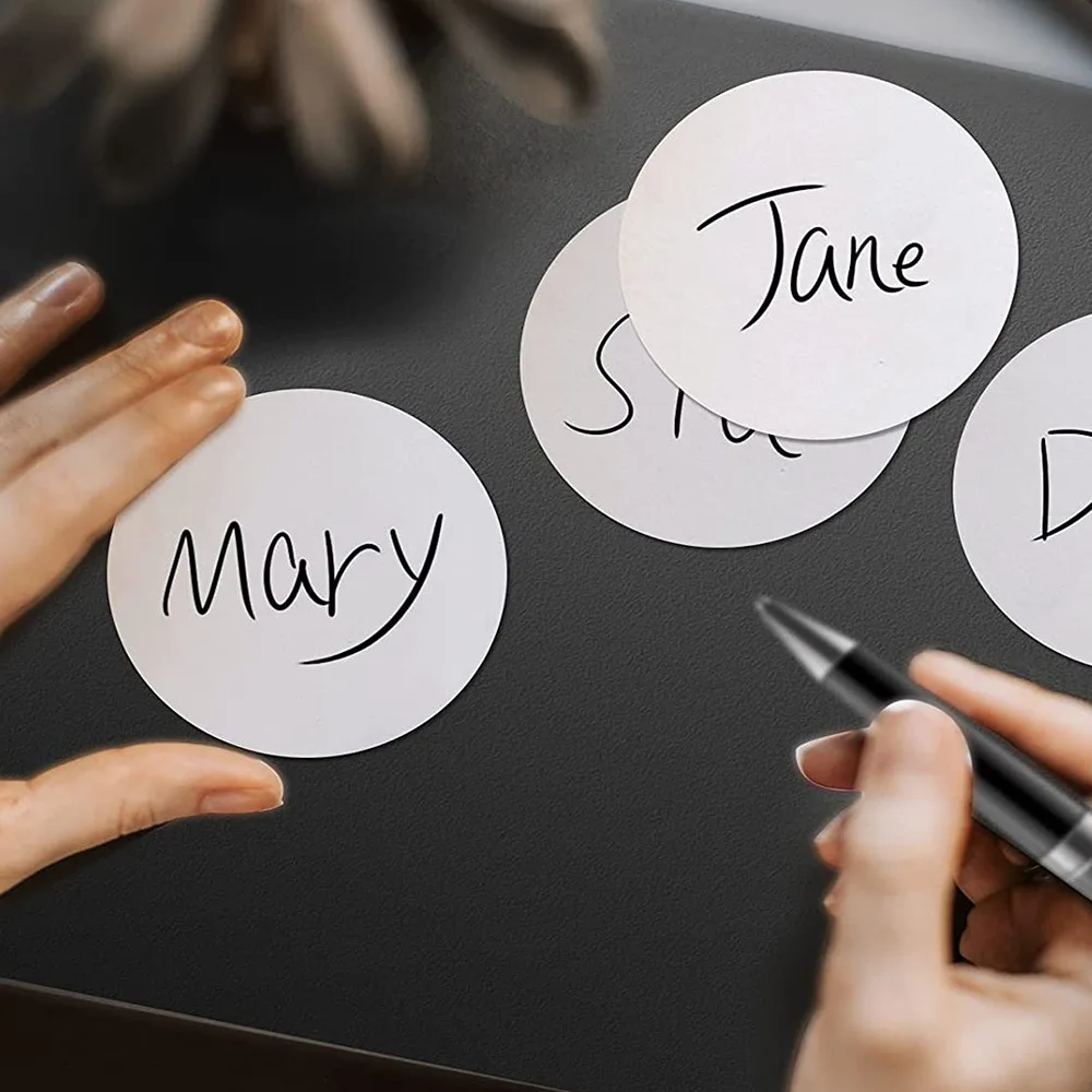 Gommette,Étiquette autocollante thermique circulaire, 50mm, auto ...