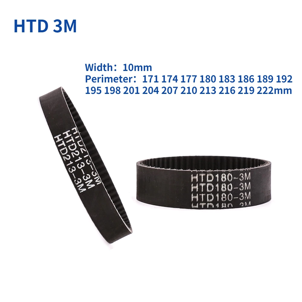 HTD-3M-Timing-Belt-Pitch-3mm-Width-10mm-Closed-Rubber-Drive-Belts ...