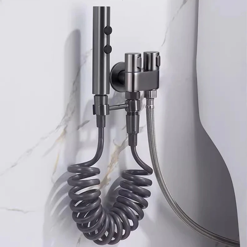 304-Stainless-Steel-Handheld-Toilet-Spray-Gun-Bathroom-Cleaning-Women-s ...