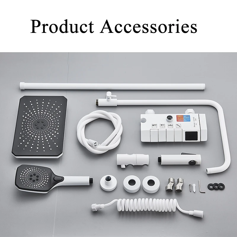 4 Way Mixer Tap Digital Display Shower System Set